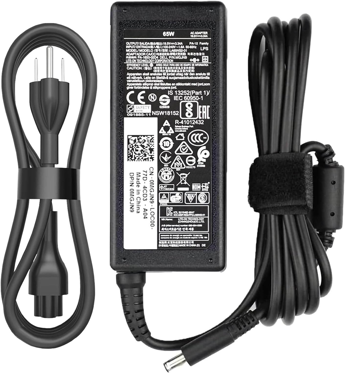 Amazon.com: Dell 65W 4.5mm tip Laptop Charger,Inspiron 14 5420,5425 ...