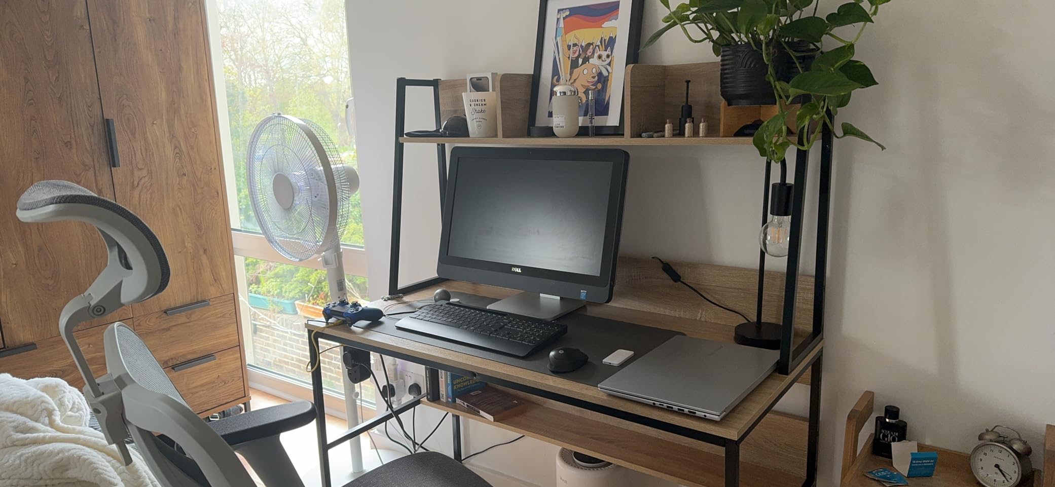 Multigot Computer Desk, Home Office Writing Study Table with Storage ...