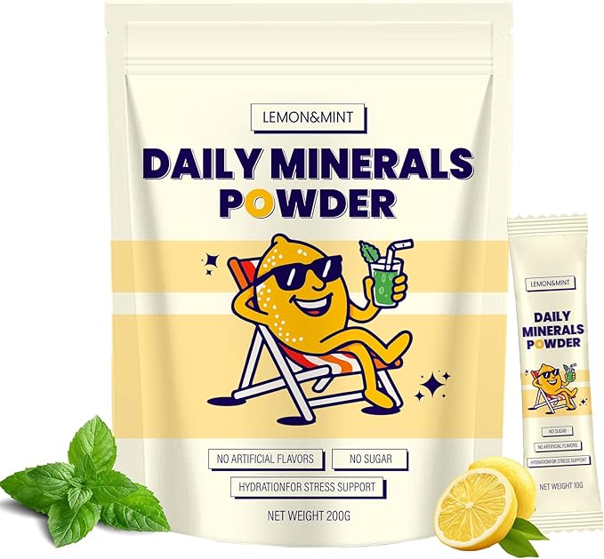 Minerals and Chill Stick Packs – Mint Lemon Electrolyte Drink Mix ...