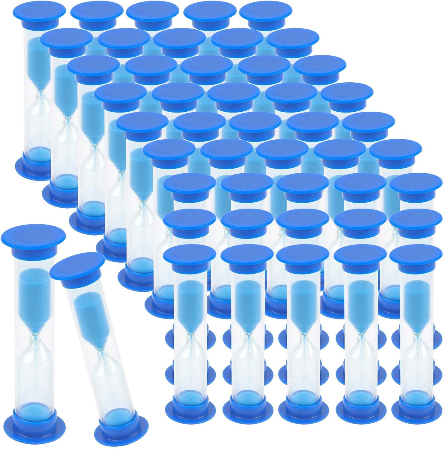 Amazon.com: JAPCHET 100 Packs 1 Minute Sand Timer, Hourglass Sandglass ...