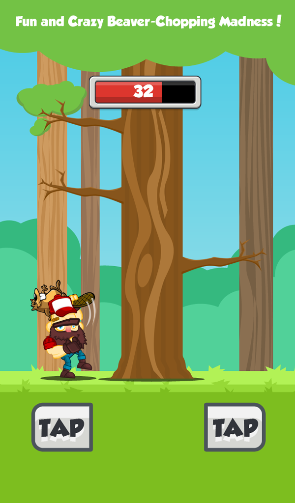 Crazy Beaver Man - A Timberman Wood Chopping Game without Ads:Amazon ...