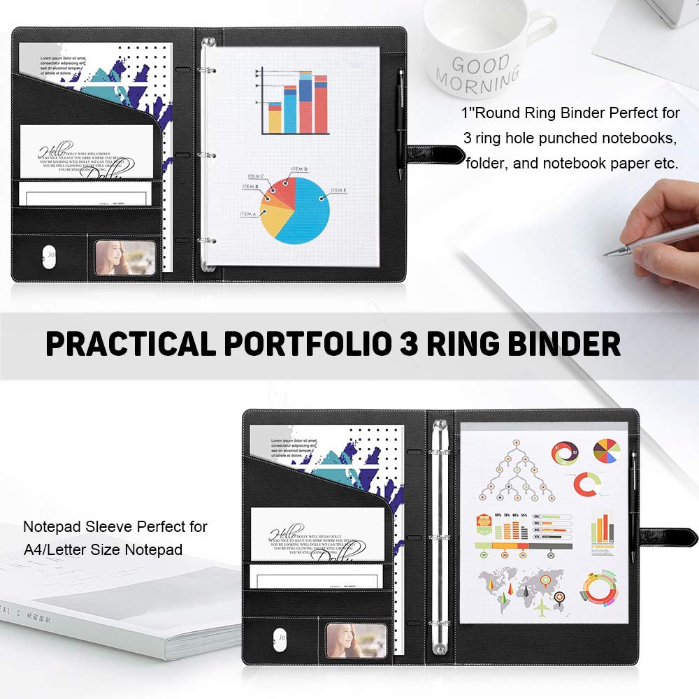 Snapklik.com : Toplive Padfolio 3 Ring Binder