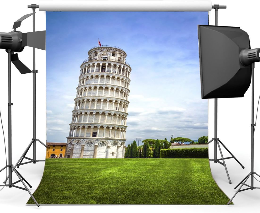 Haosphoto Leaning Tower of Pisa Backdrop 3X5FT Vinyl Italy Famous ...
