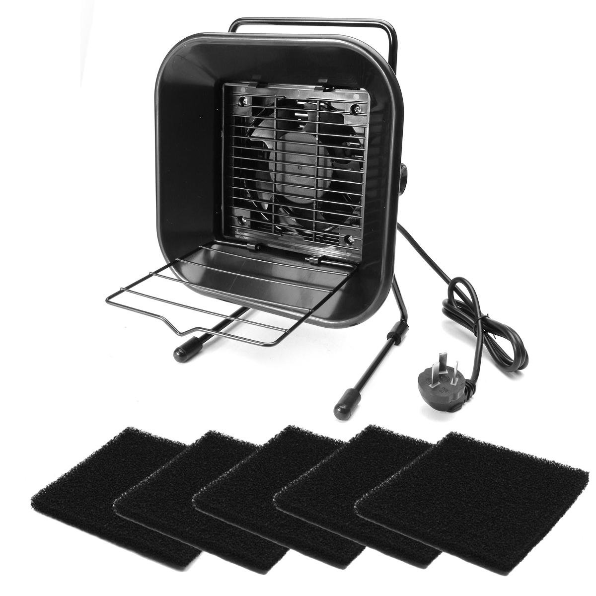 Buy 220V Solder Smoke Fume Absorber Extractor Fan with 5 Carbon Sponge ...