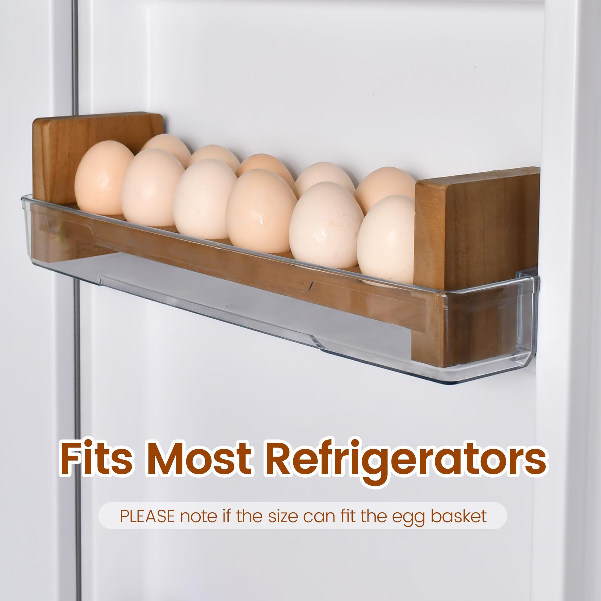 Double Layer Egg Tray Holder Countertop – Wooden Fresh Egg Rack ...