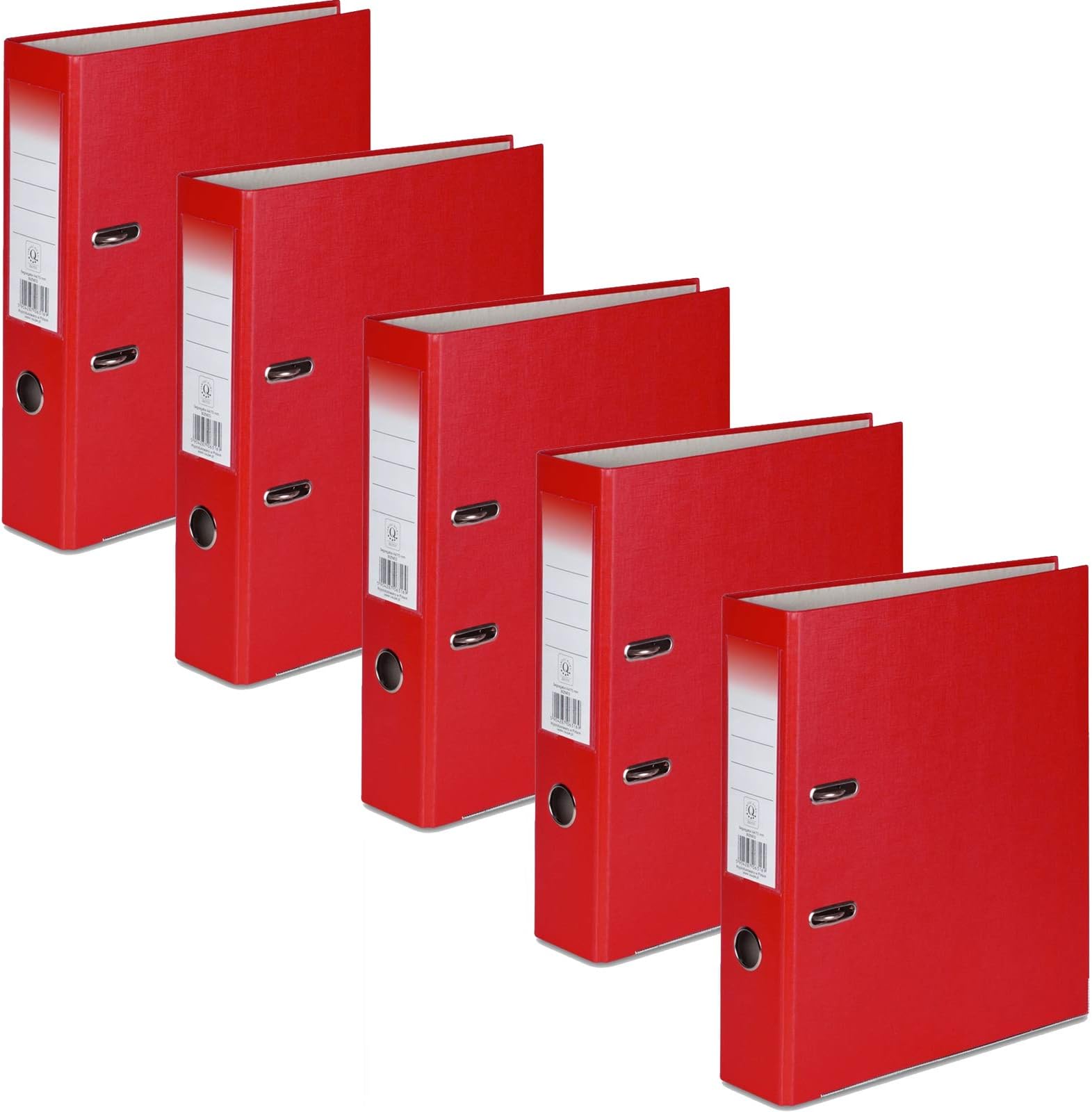 OFFICE CENTRE 5 x Red A4 75mm Strong Premium Business Lever Arch Files ...