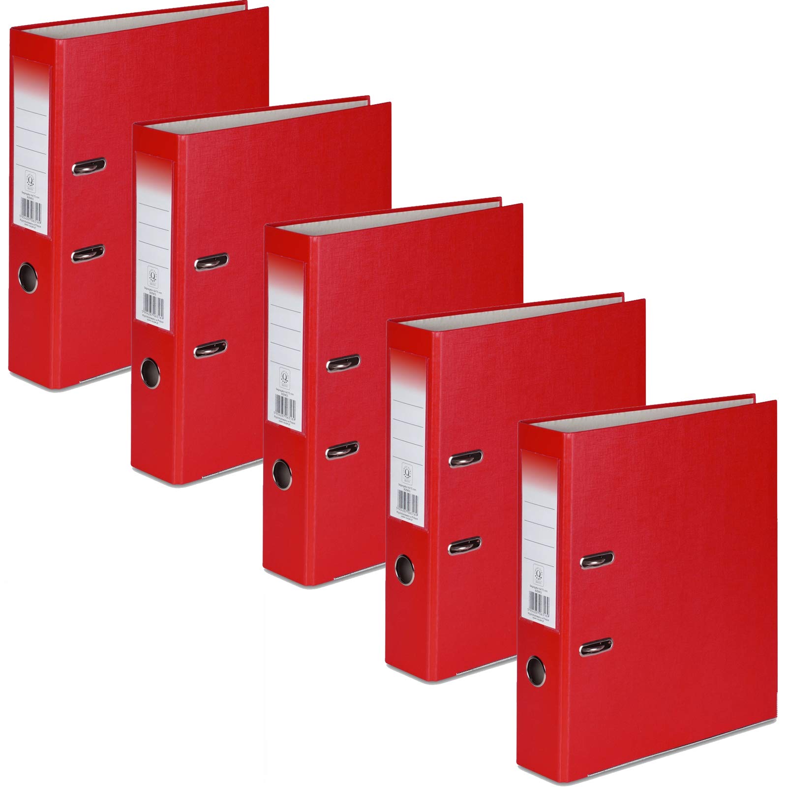 OFFICE CENTRE 5 x Red A4 75mm Strong Premium Business Lever Arch Files ...