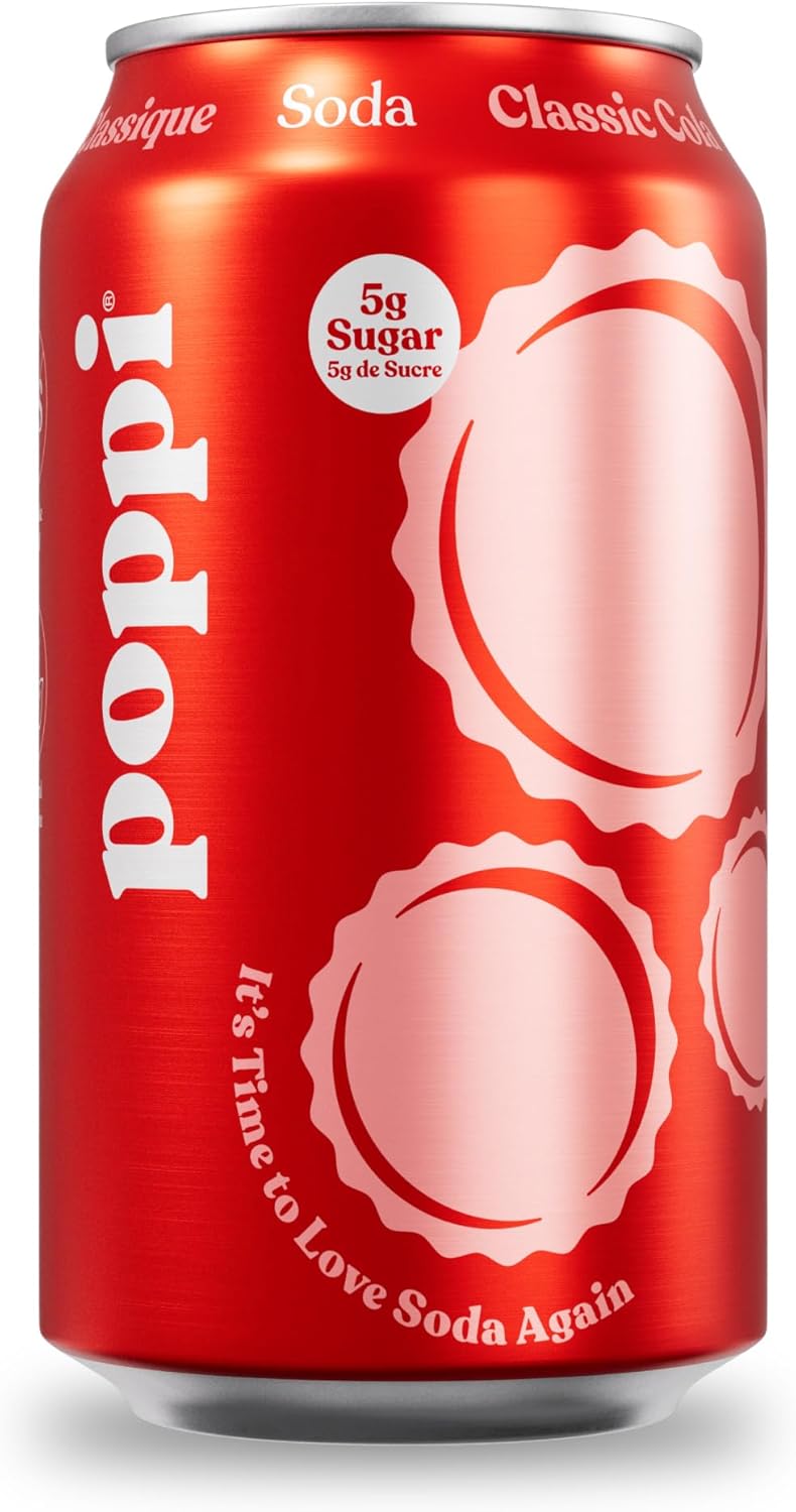 POPPI Soda, Classic Cola, Sparkling Soda, Beverages w/Apple Cider ...