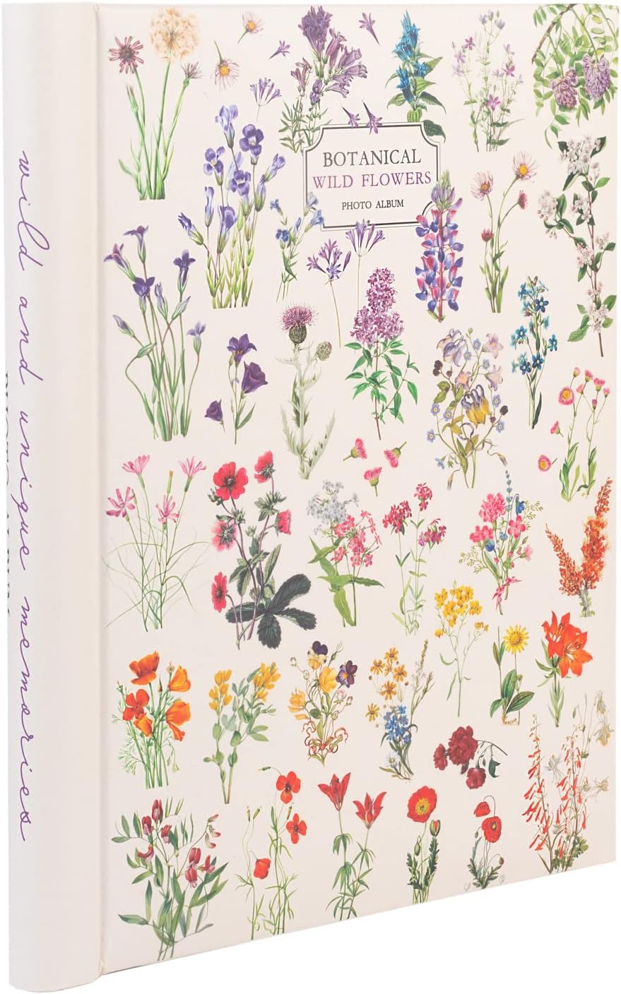 Grupo Erik Botanical Wild Flowers Self-Adhesive Photo Album | 9x12 inch ...