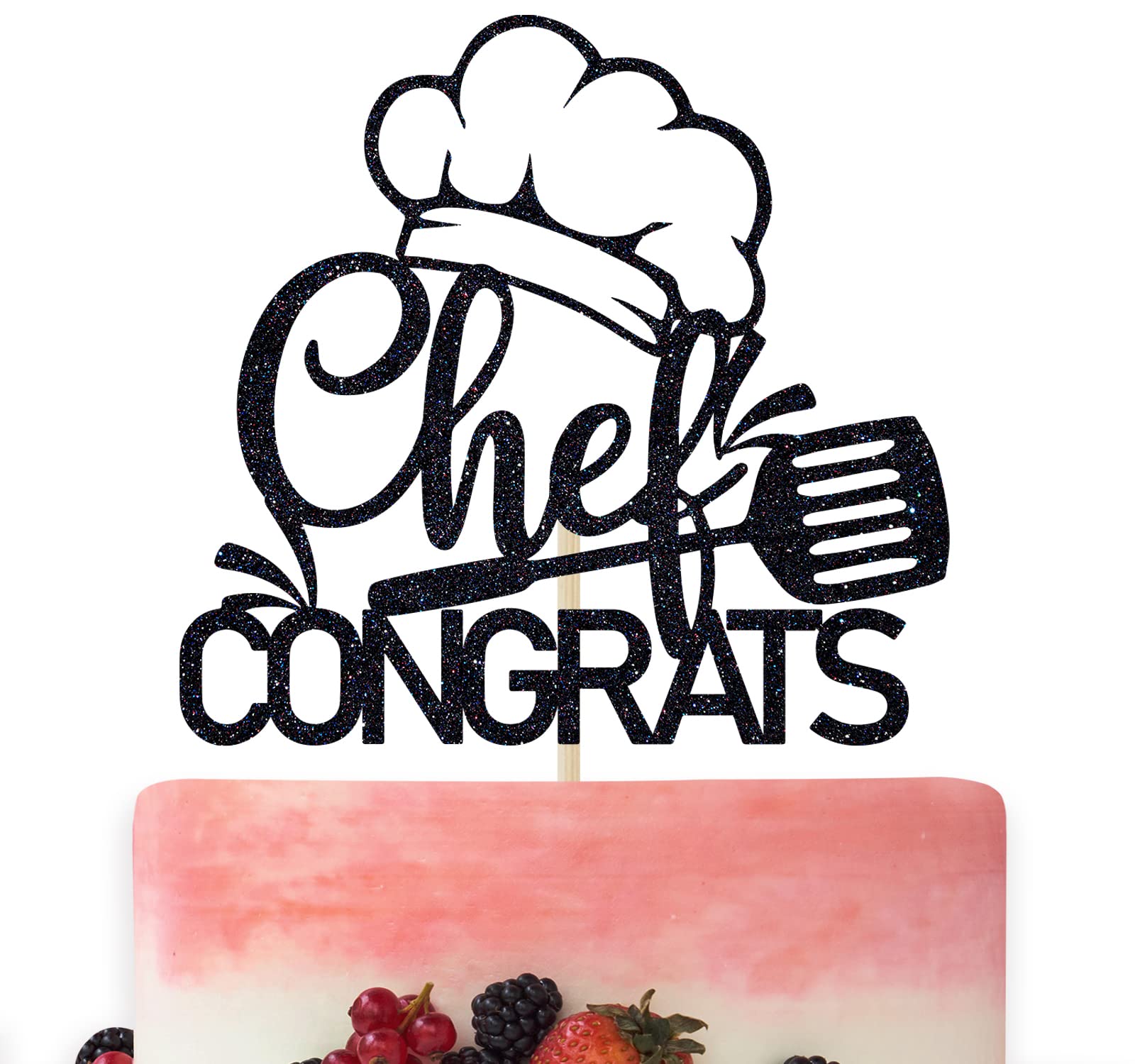 Buy Congrats Chef Cake Topper, Culinary School Graduation Decorations ...