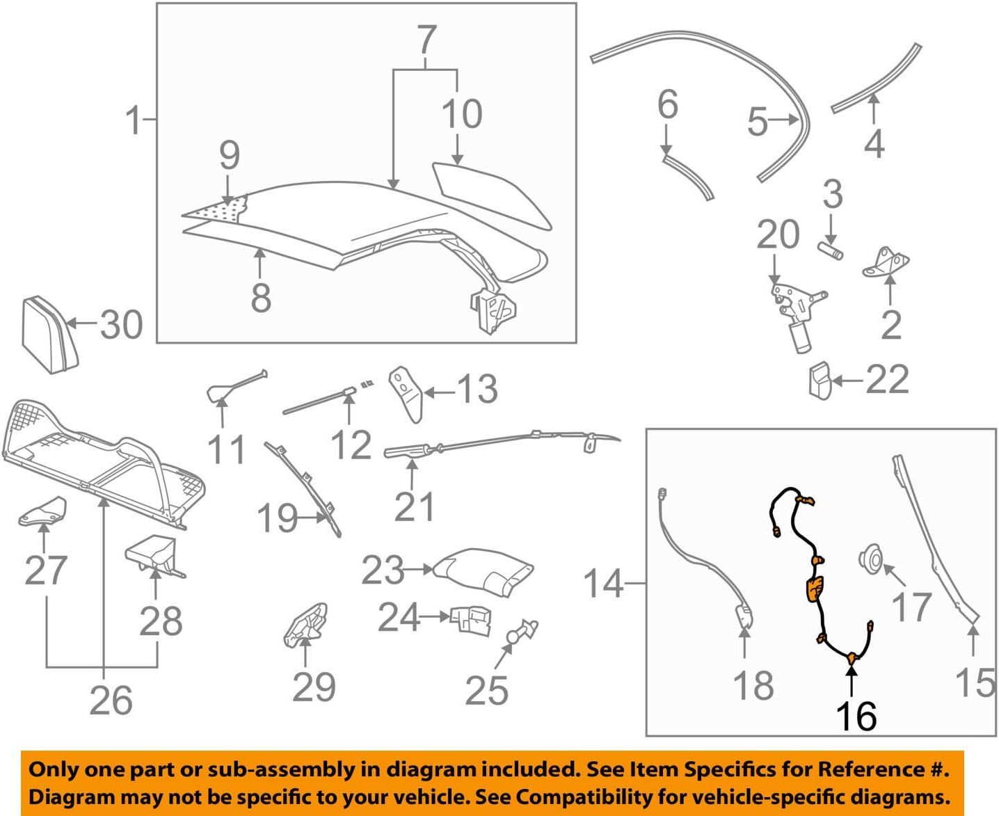 Amazon.com: Volkswagen Genuine Guide Left VW Beetle Convertible 1Y7 ...