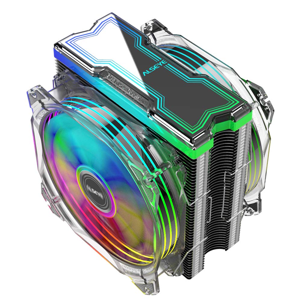 Buy CPU Cooler, 120mm Computer Cooling Fans PWM High Performance Dual ...