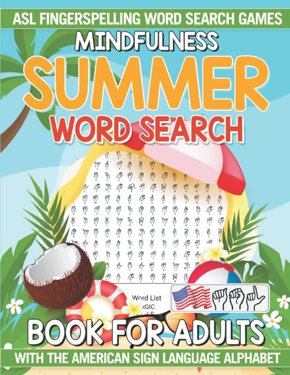 Asl Fingerspelling Word Search Games Large Print Fun And Educational ...
