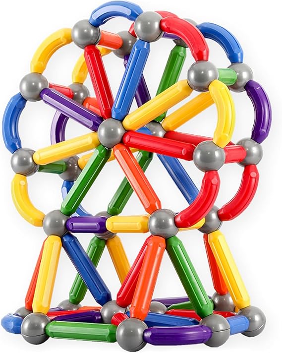 Amazon.com: Bmag 38 PCS Magnetic Balls and Rods Set, Magnet Building ...