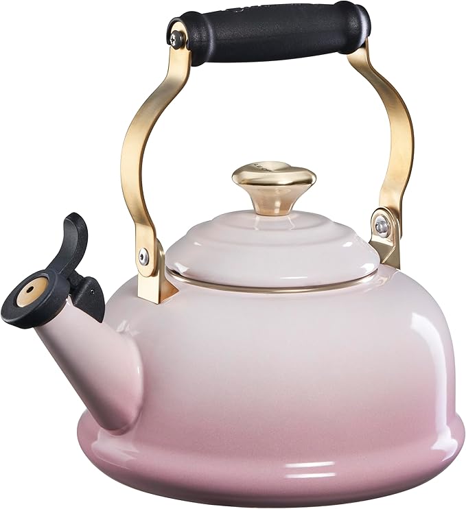 Amazon.com: Le Creuset Enamel On Steel Whistling Tea Kettle w/Figural ...