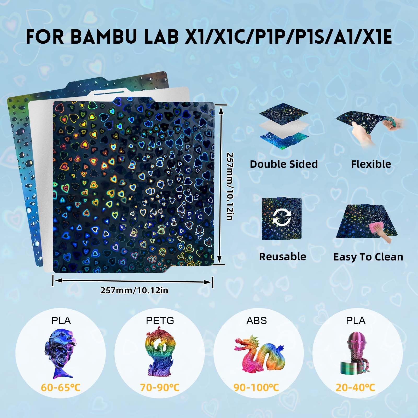 X1c Build Plate BIGTREETECH Panda Build Plate For P1S P1P Sheet Spring ...