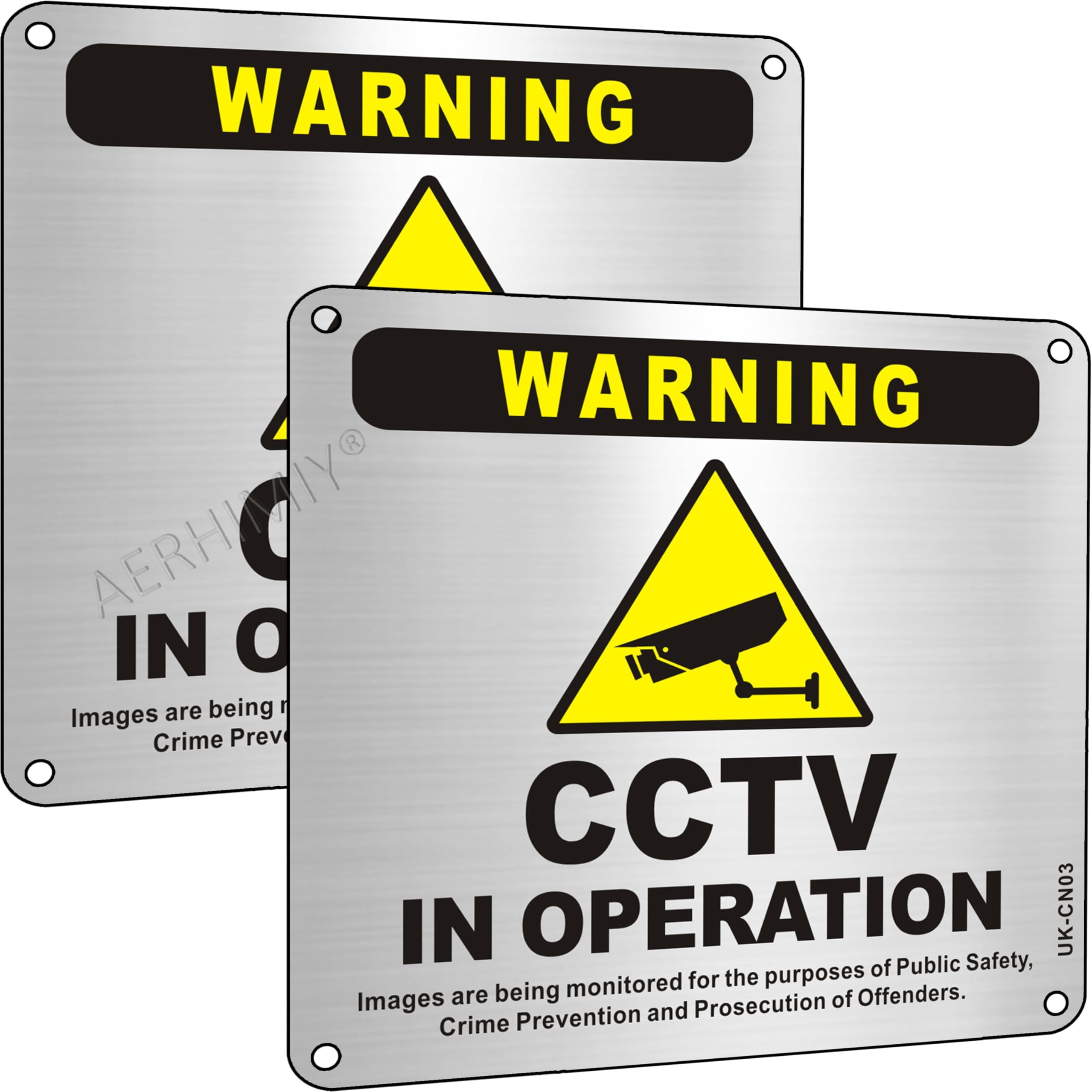 RDLCAR CCTV In Operation Signs 1mm Rigid PVC Pack of 5 Signage Durable ...