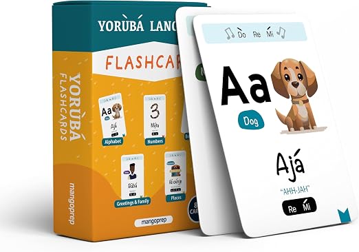 Amazon.com: Yoruba Language Colorful Flashcards, Beginners, Kids and ...