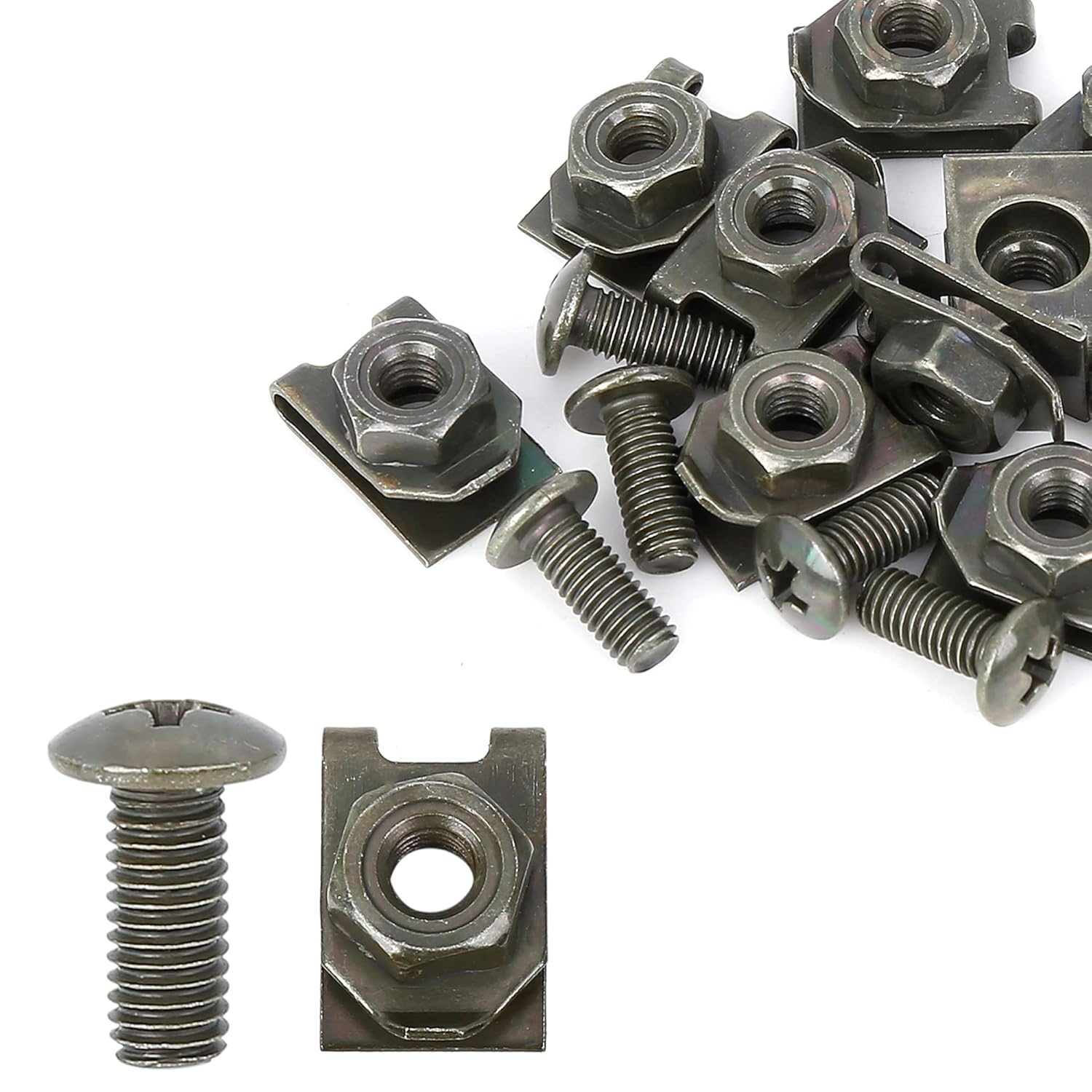 Amazon.com: X AUTOHAUX 10 Sets 5x12mm U Clip Phillips Screw Assortment ...