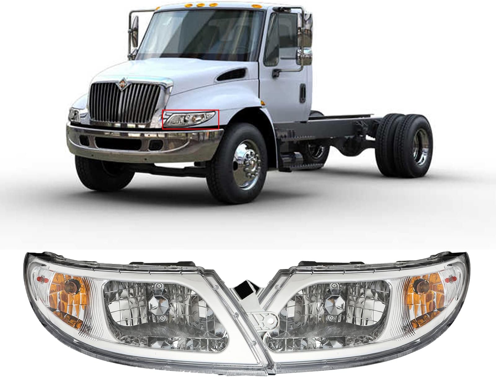 Amazon.com: EVERESTHD 2PCS Headlights Assembly Fit for 2002-2018 ...