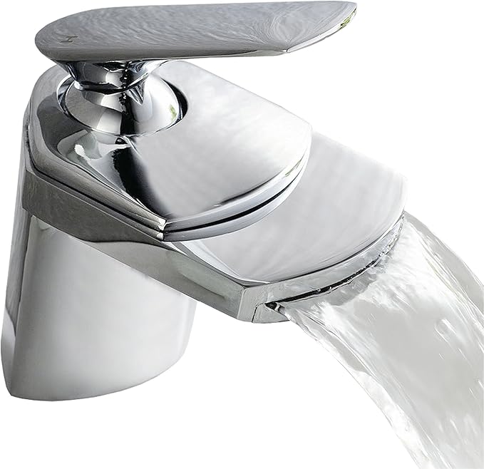 Designer Habitat – Modern Contemporary Chrome Waterfall tap : Amazon.co ...