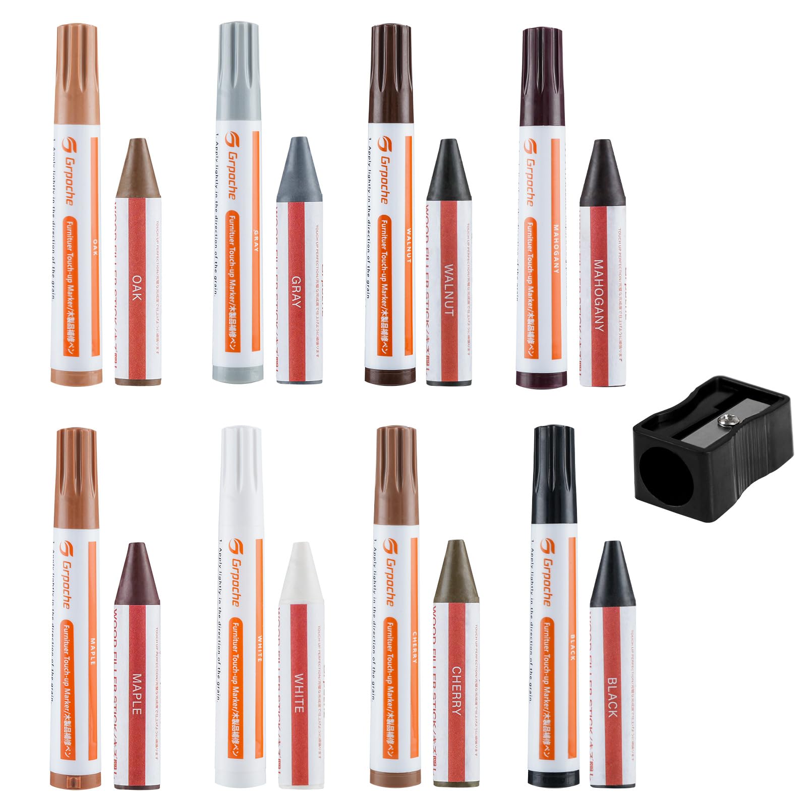 Amazon.com: Furniture Markers Touch Up, 17 Pcs Wood Furniture Repair ...