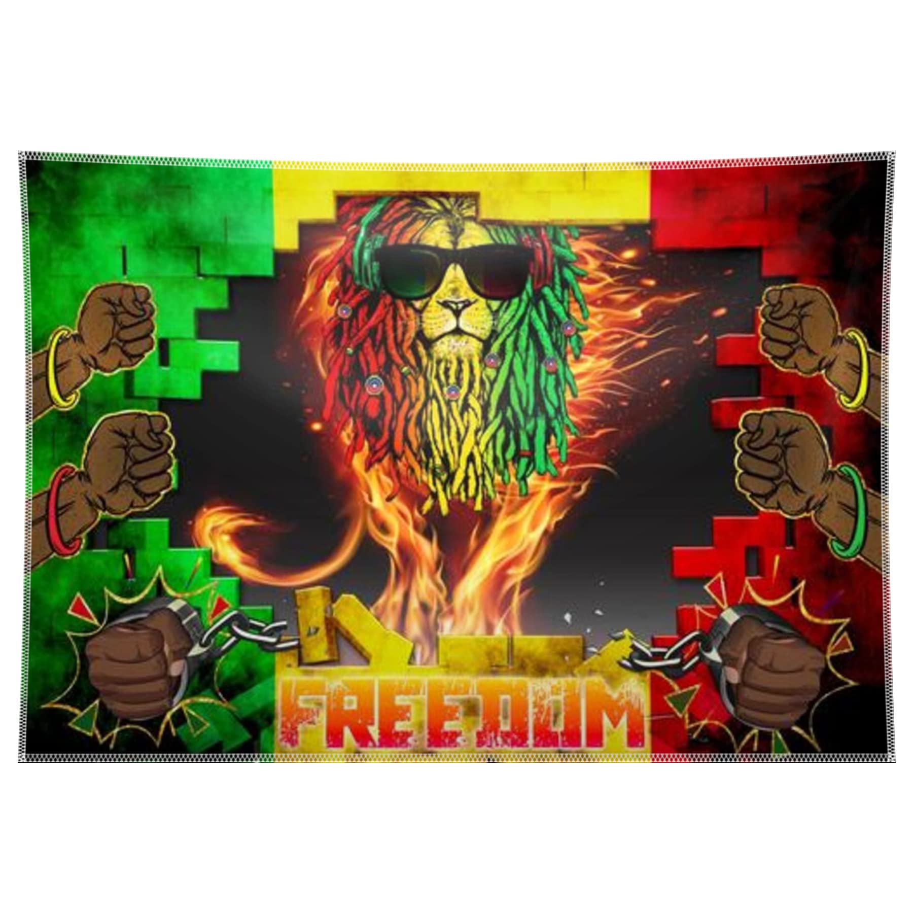 Allenjoy 68x45inch Jamaican Rastafari Themed Party Backdrop Reggae ...