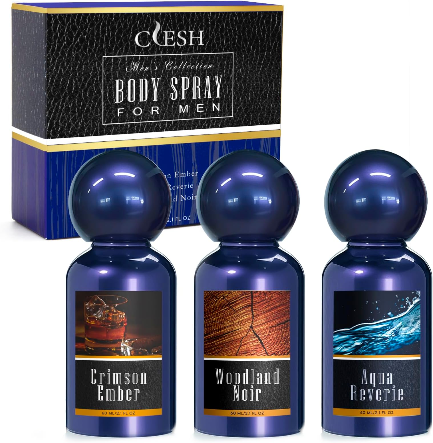 Amazon.com: Body Spray for Men, Mens Fragrance Mist, Travel Size Set, 3 ...
