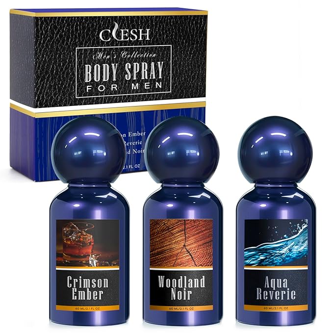 Amazon.com: Body Spray for Men, Mens Fragrance Mist, Travel Size Set, 3 ...