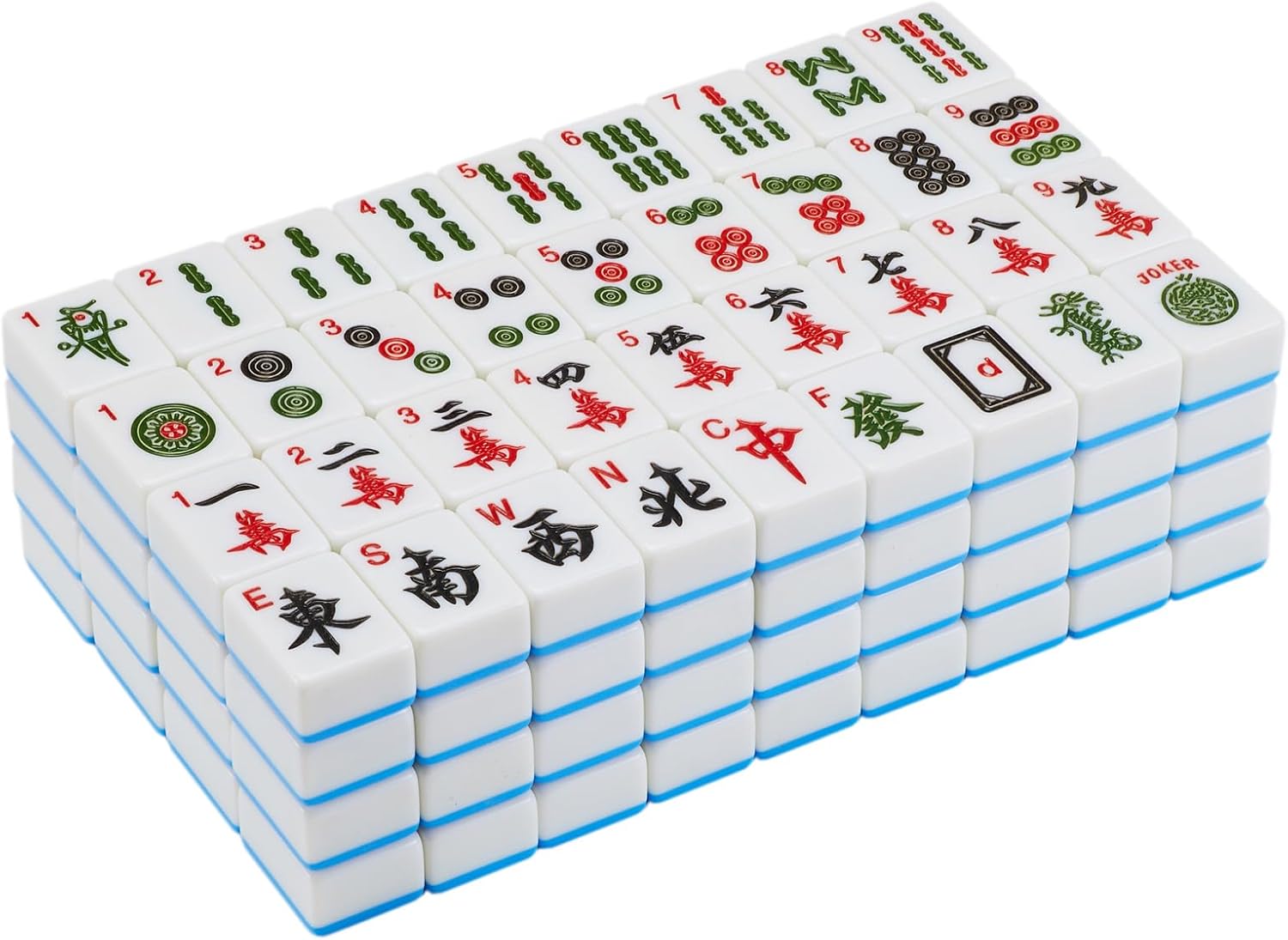 Amazon.com: YINIUREN Large American Mahjong Set 1.6-inch Mahjong Tiles ...