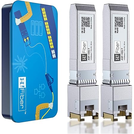Amazon.com: 10GBase-T SFP+ Transceiver, 10G T, 10G Copper, RJ-45 SFP+ ...