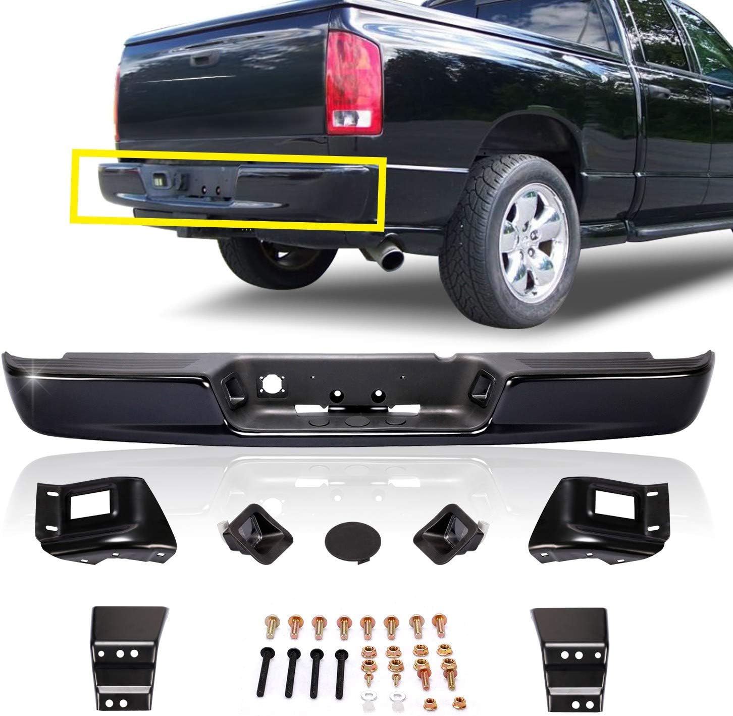 Amazon.com: Daume Rear Step Bumper Assembly Fit For 2004 2005 2006 2007 ...