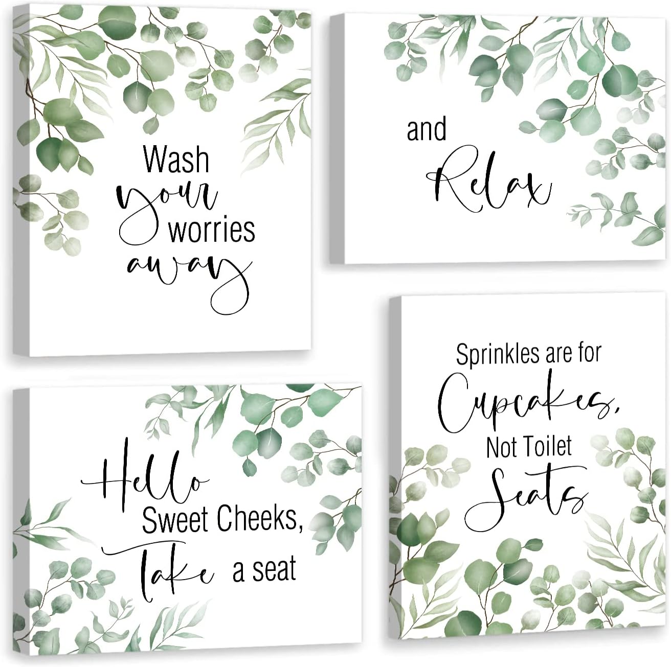 Amazon.com: AnyDesign Botanical Wall Art Prints Set of 6 Watercolor ...