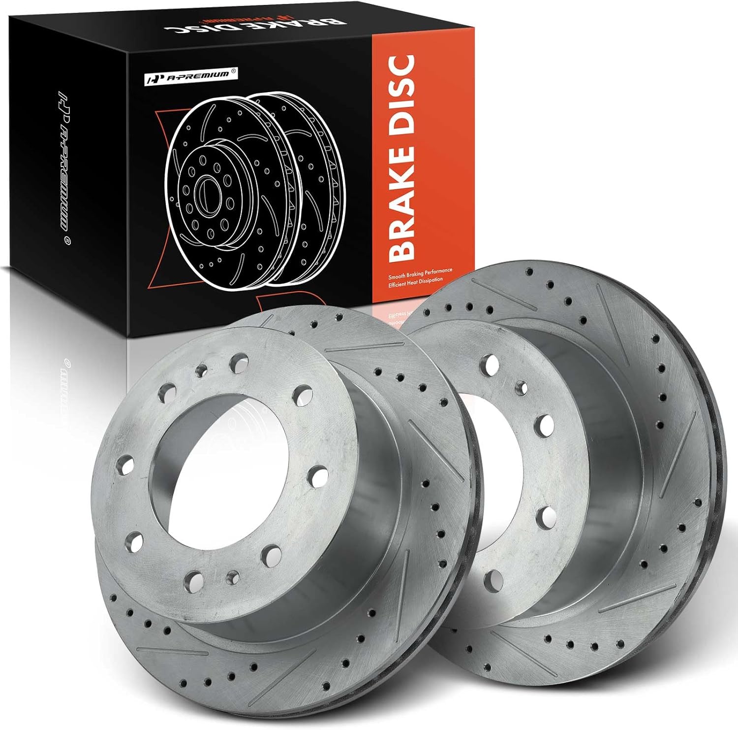Amazon.com: A-Premium Rear Drilled and Slotted Disc Brake Rotors ...