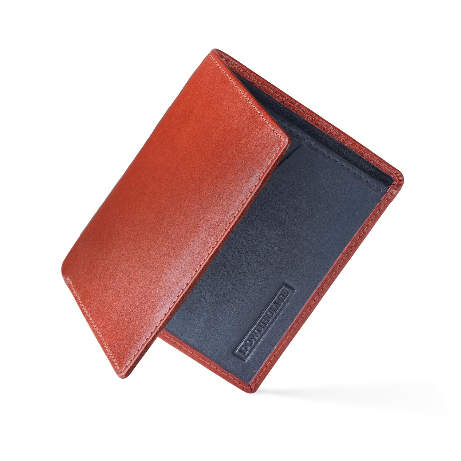 Amazon.com: Downholme Men's Bifold Slim Silhouette Leather Wallet ...
