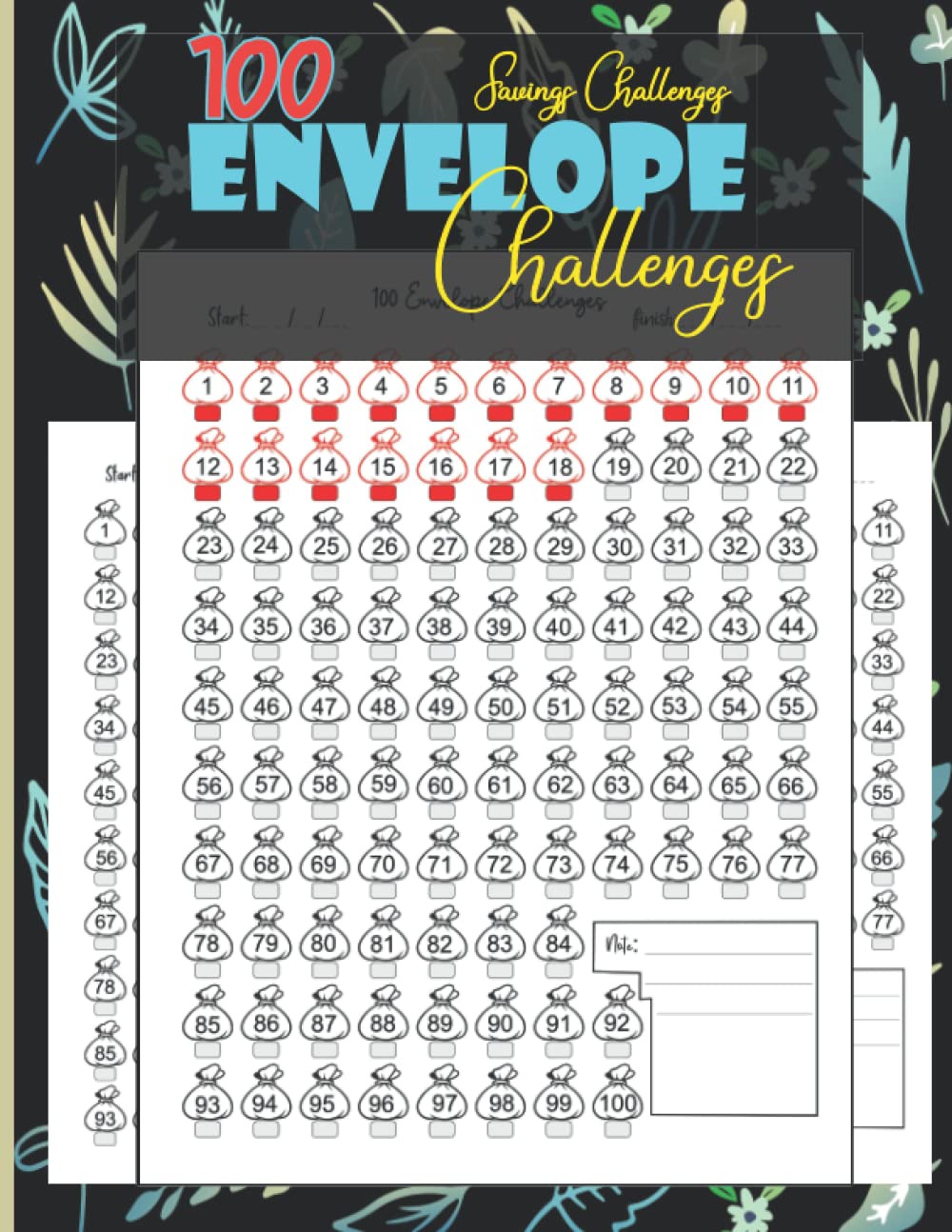 100 Envelope Challenges: Saving Tracker Journal For Men And Women |Easy ...