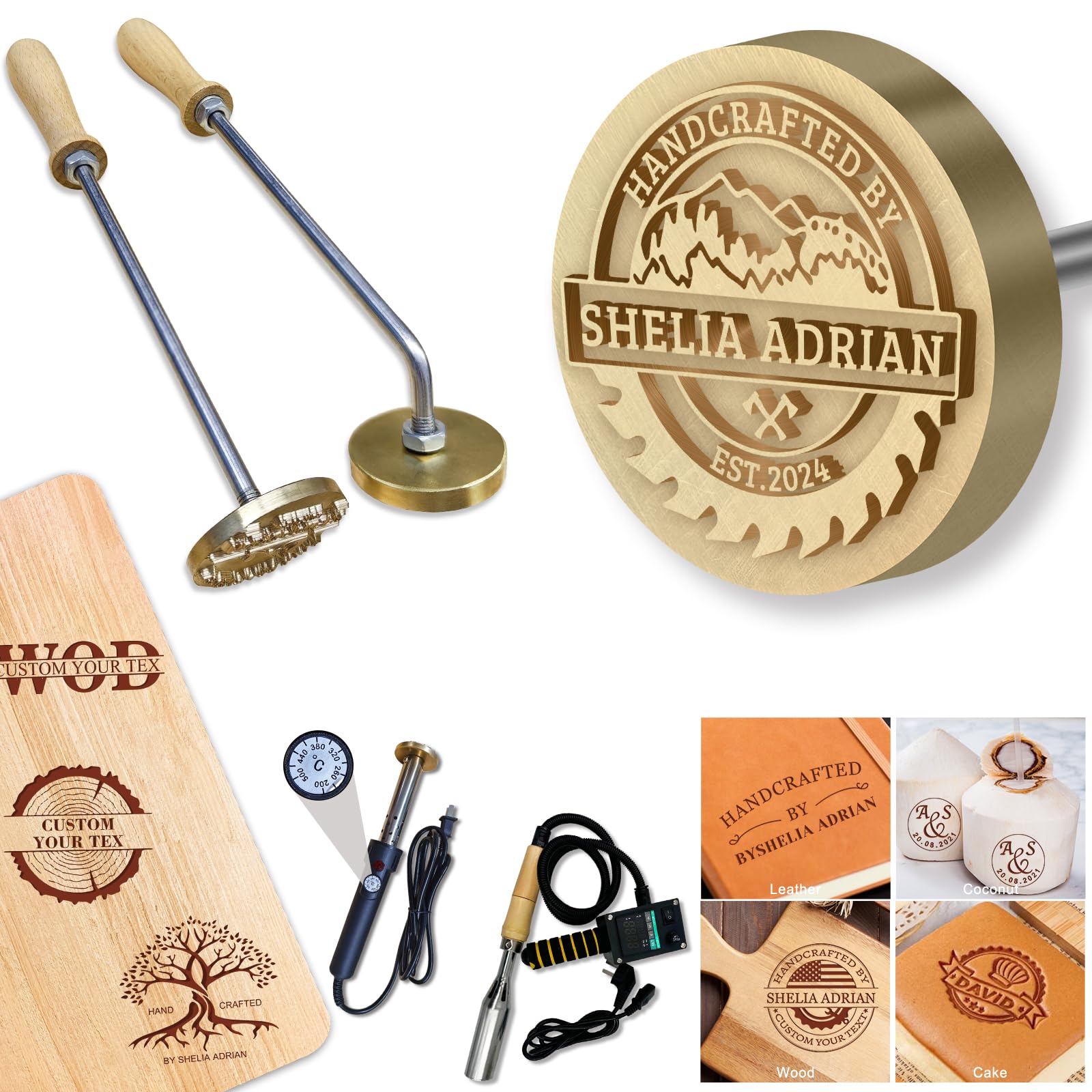 Amazon.com: Custom Branding Iron for Wood Personalized Logo Branding ...