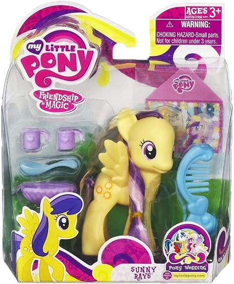 Amazon.com: My Little Pony Basic Figure Sunny Rays, Pony Wedding Series ...