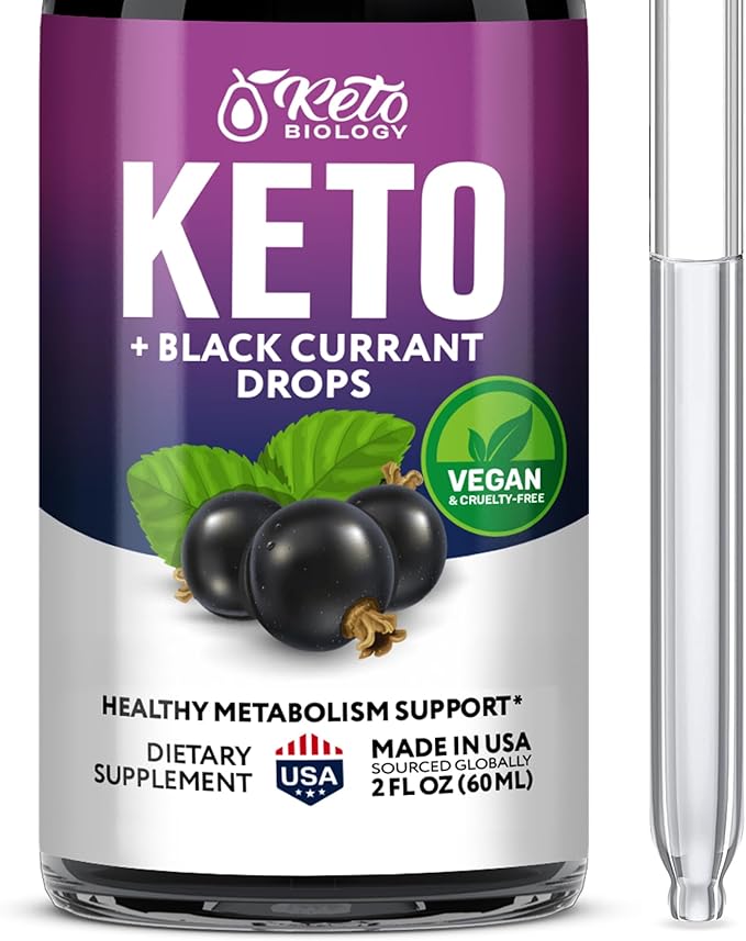 Amazon.com: Black Currant Seed Oil Extract + Keto Drops 2000 mcg - Made ...