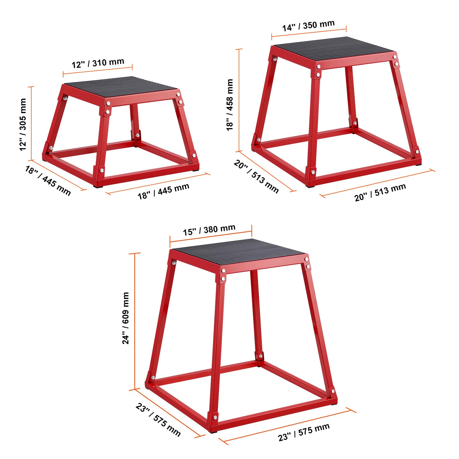 Snapklik.com : VEVOR Plyometric Platform Box Fitness Exercise Jump Box ...