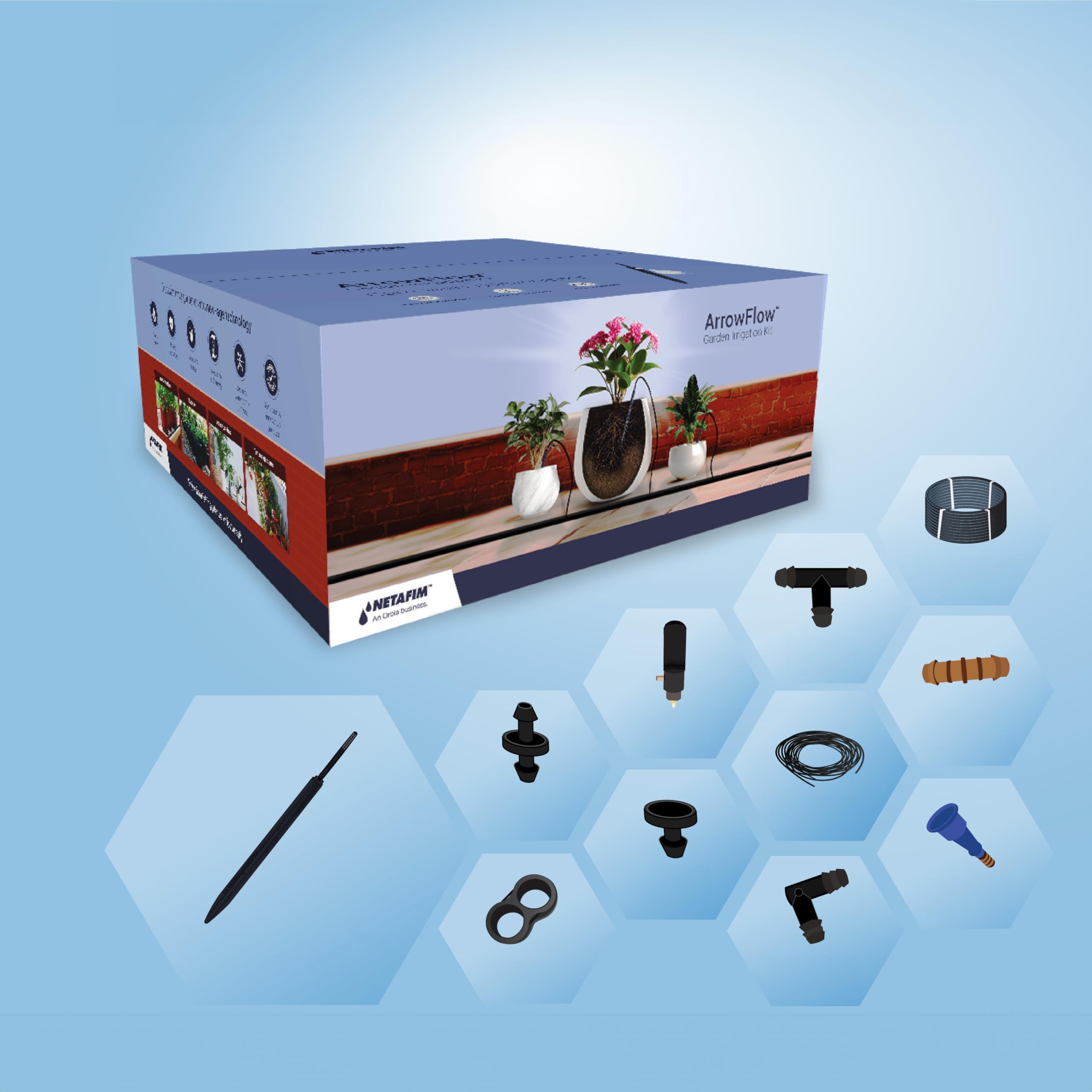 NETAFIM PORTABLE AGRICULTURE DRIP KIT (PORTABLE DRIP KIT 4500M2 (1 Acre ...