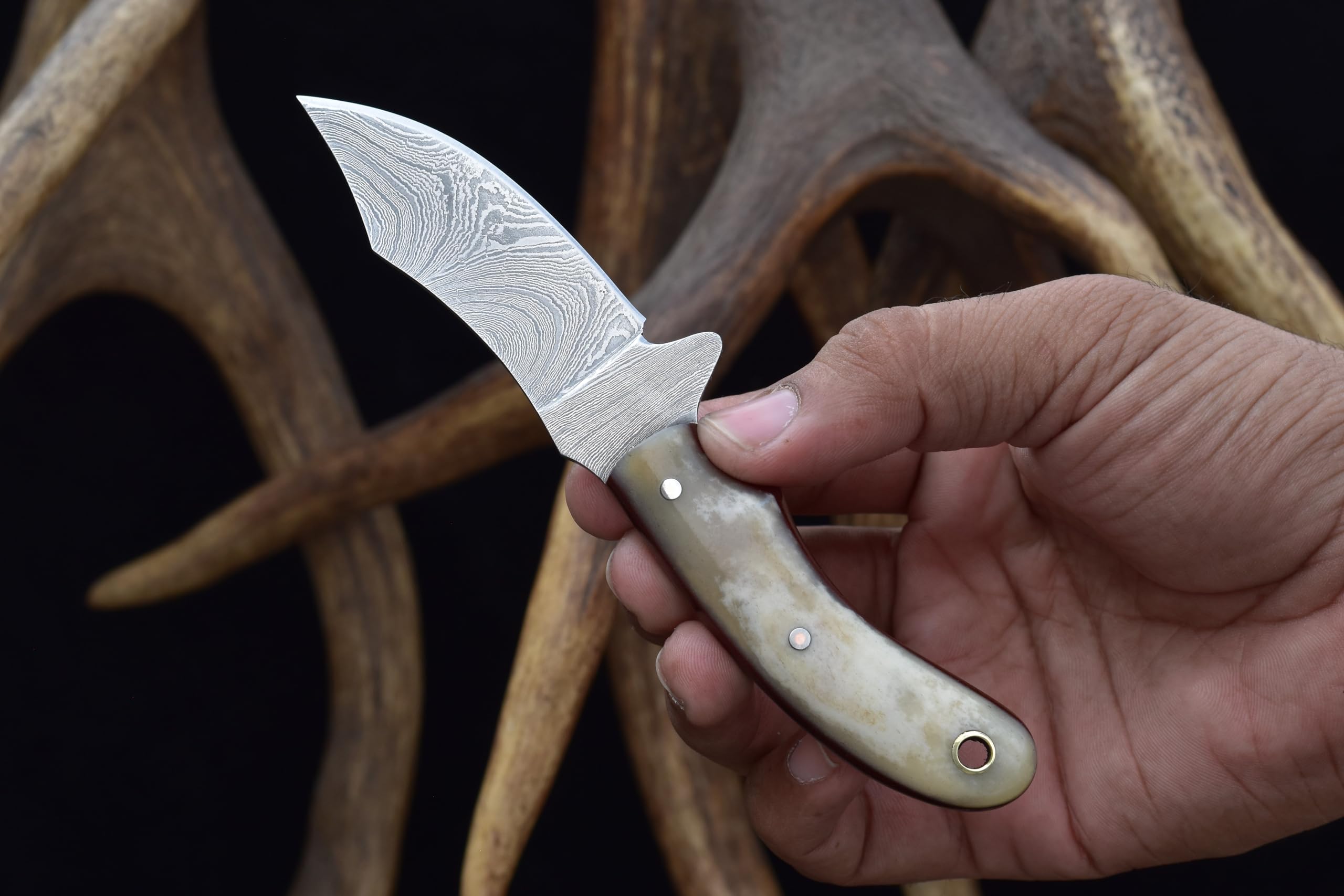 Knives Ranch Amazon Knives Ranch Fixed Blade Hunting Knife With Leather ...
