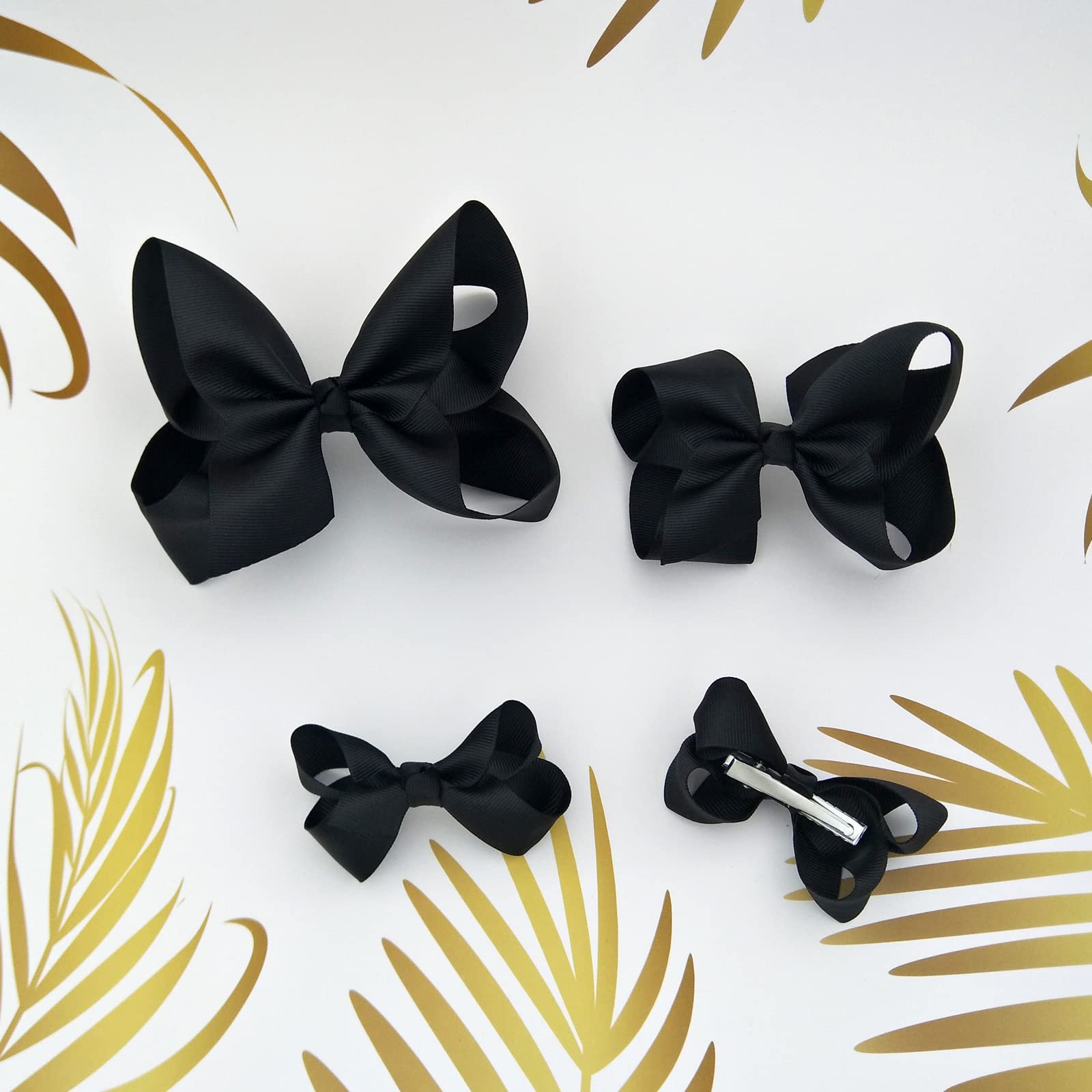 Black Hair Bow Clip Art