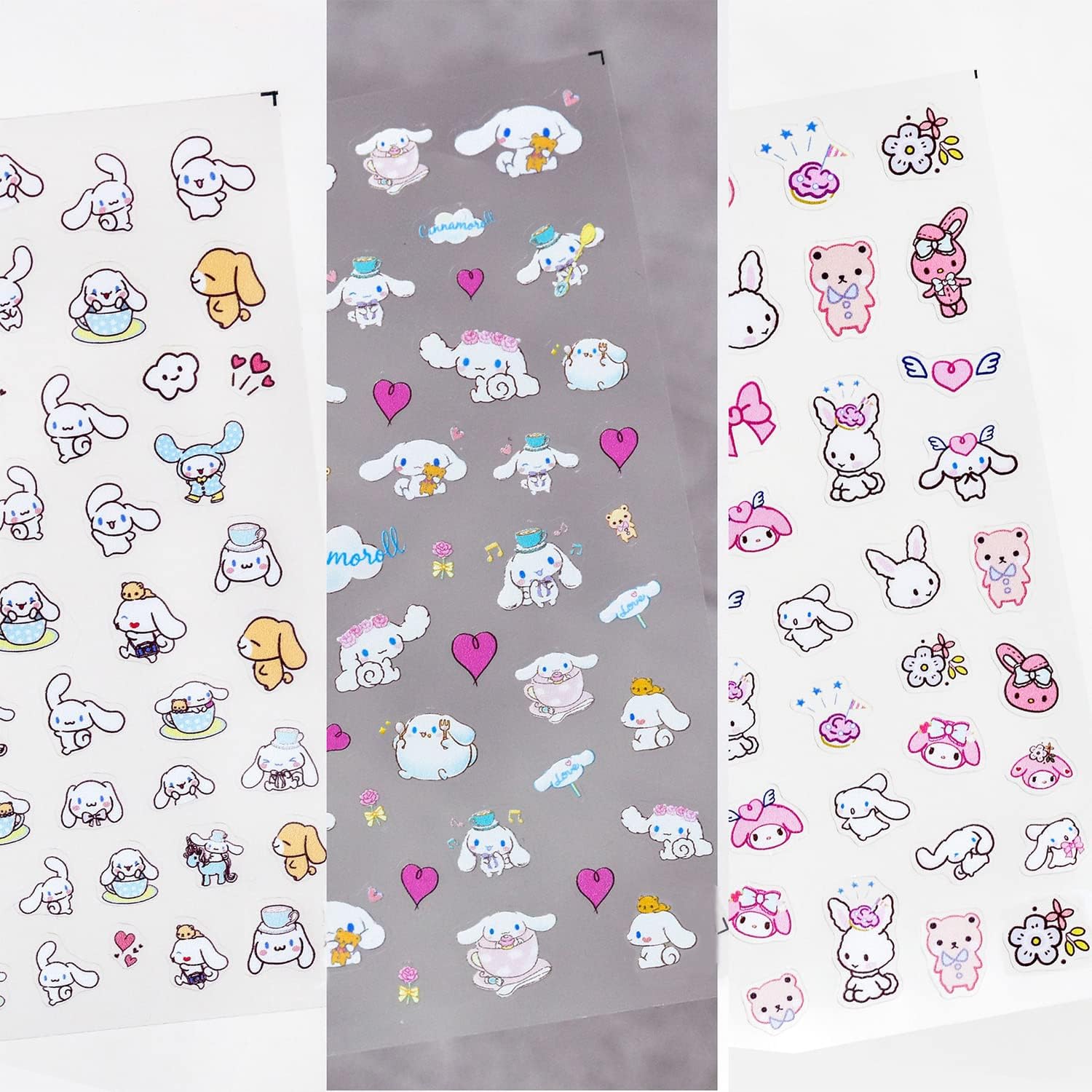 Amazon.com: Akutoer 5D Nail Art Stickers, Kawaii Anime Self-Adhesive ...