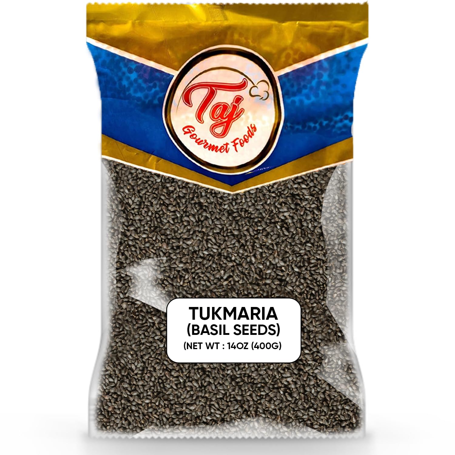 Amazon.com : TAJ Premium Indian Tukmaria Seed (Sweet Basil Seeds, Tulsi ...