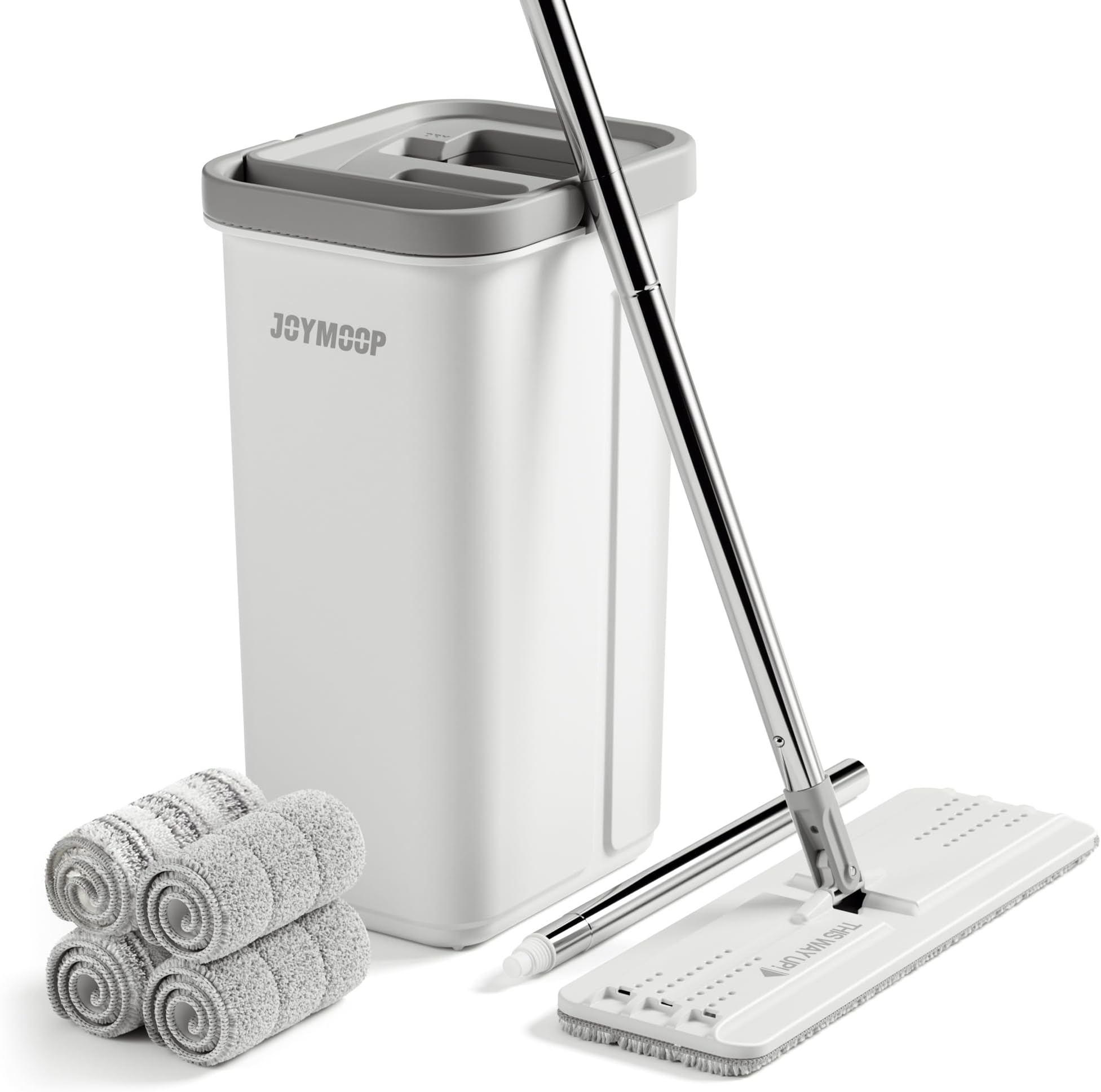 Amazon.com: JOYMOOP Mop and Bucket with Wringer Set, Hands Free Flat ...