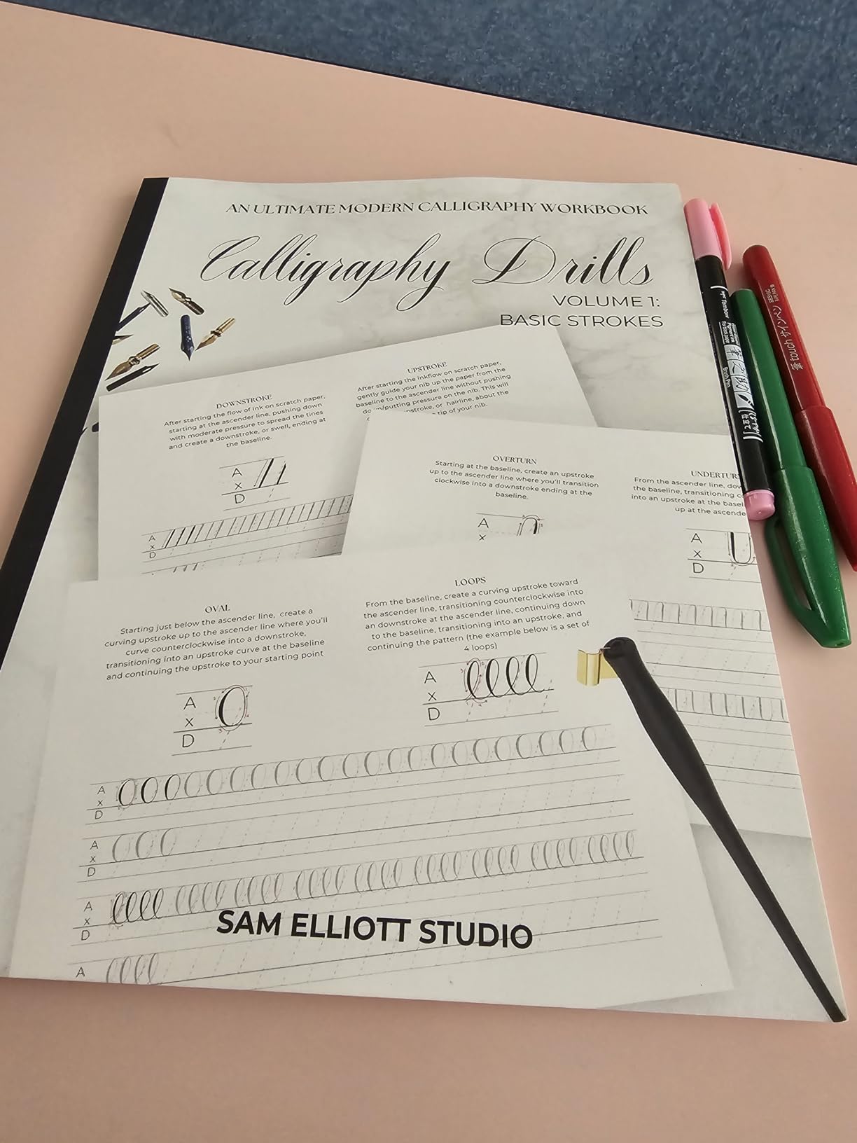 Amazon | Calligraphy Drills Workbook | Volume 1: Basic Strokes: The ...