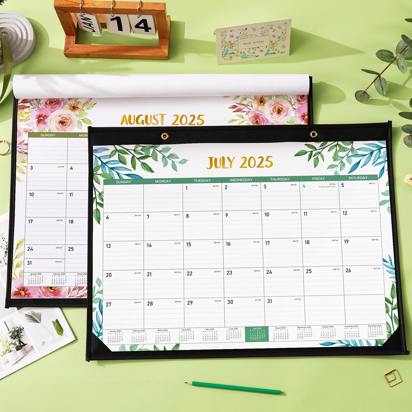 Family Calendar 2025-2026 2025-2026 Desk Calendar - 18 Month Large ...
