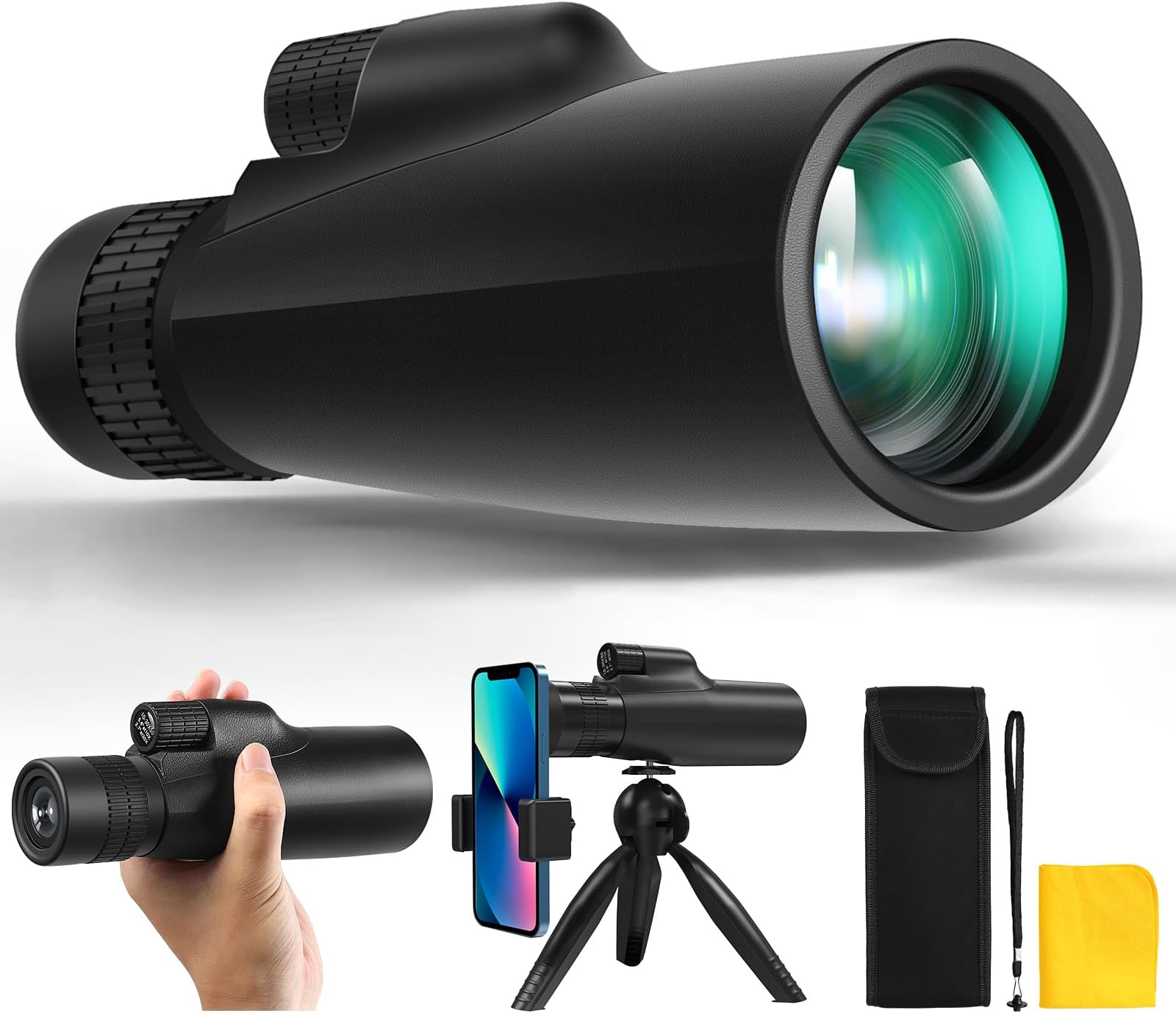 Amazon.com : 40X60 High Power Monocular Telescope with Smartphone ...