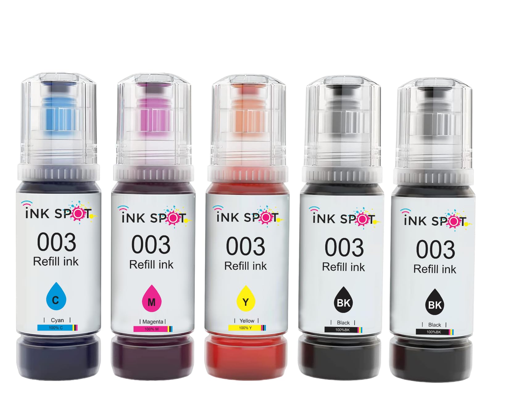 INKSPOT 003 Ink Bottle Set Compatible Refill Ink for Epson L3110, L3150 ...